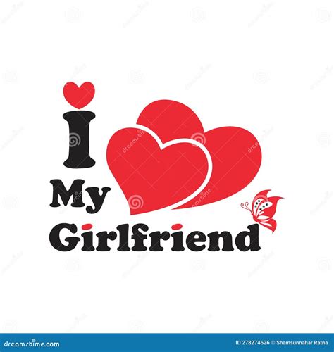 I Love My Girlfriend Logo I Love My Girlfriend Notebook 110 Pages