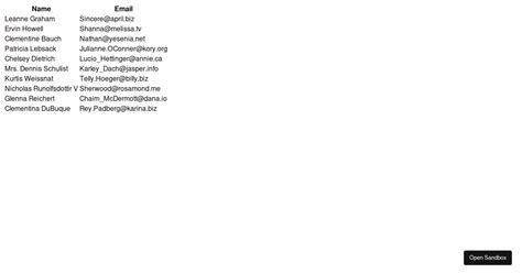 Fetch Data And Render In Table Vanilla Js Codesandbox