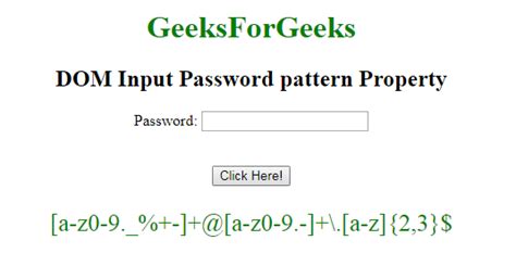 Html Dom 输入密码模式属性 码农参考