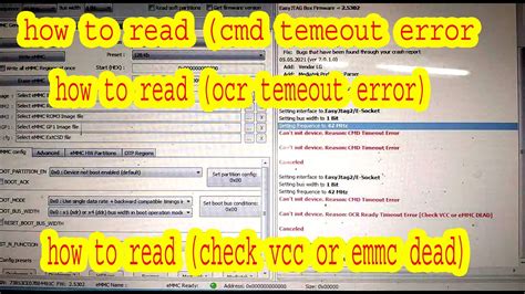 How To Read Dead Emmc Dump And Cmd Timeout Error Emmc Dump Un Readable Emmc Dump 100tested Video