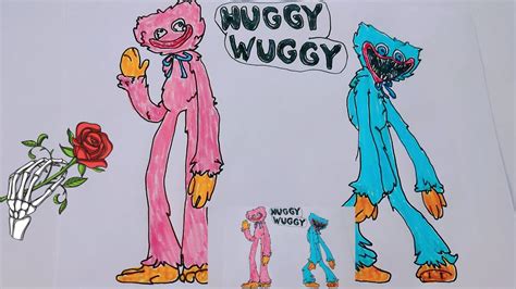 كيفية رسم هاجي واجى How To Draw Huggy Wuggy Youtube