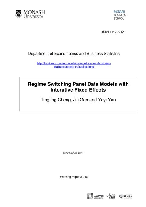 Pdf Regime Switching Panel Data Models With Interactive Fixed Effects