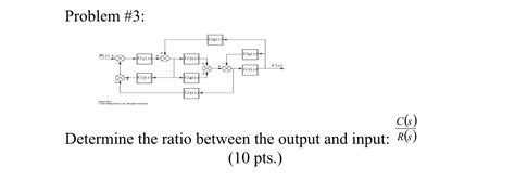 Solved Problem 3determine The Ratio Between The Output And