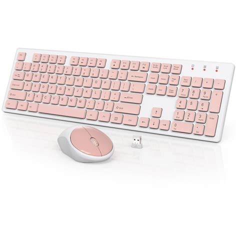 wireless keyboard and mouse wisfox full size wireless mouse and