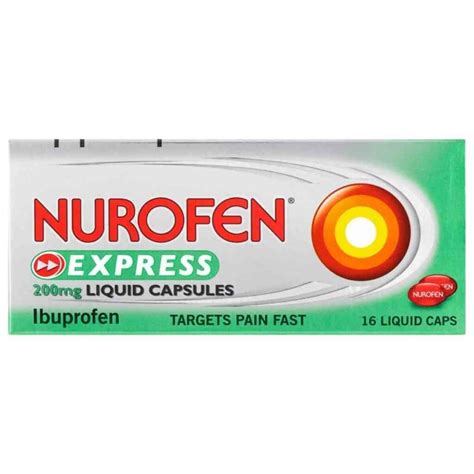 Buy Nurofen Express Liquid Capsules 200mg Dock Pharmacy
