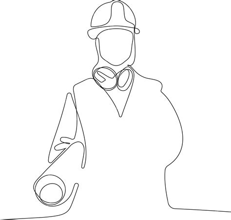 Premium Vector Vector Landing Page Of Architecture Works Continuous One Line Drawing For Your