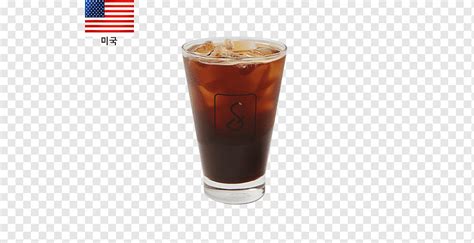 아이스 커피 블랙 러시안 그 로브 컵 아이스 아메리카노 커피 파인트 유리 음료 Png Pngwing