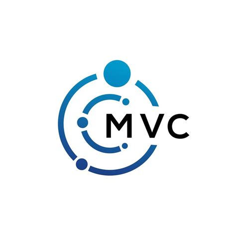 Mvc Letter Technology Logo Design On White Background Mvc Creative Initials Letter It Logo