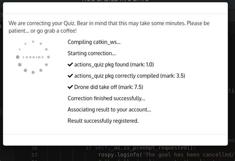 Actionsquiz Cannot Be Evaluated By The System Ros Basics In 5 Days Python The Construct