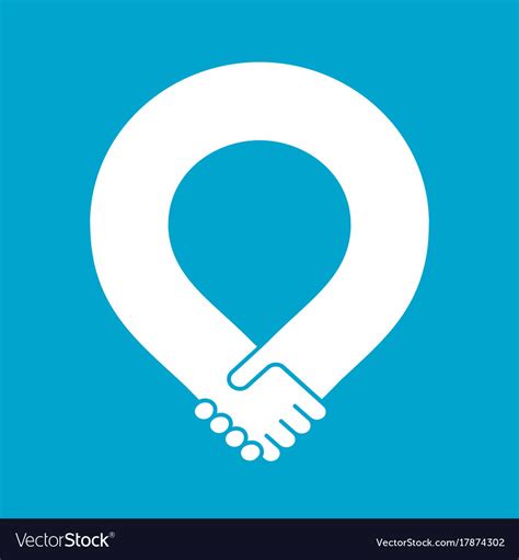 Handshake Loop Royalty Free Vector Image VectorStock