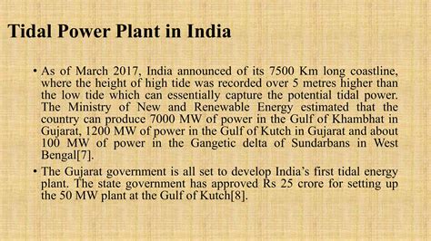Tidal Energy Conversion Pptx Power And Energy Industry Industries