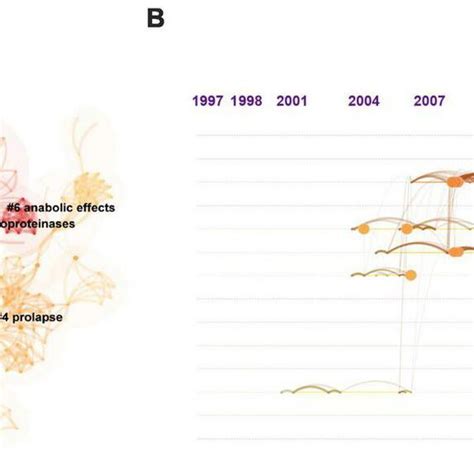Cluster Network Analysis Of Reference Cocitation A A Cluster Network Download Scientific