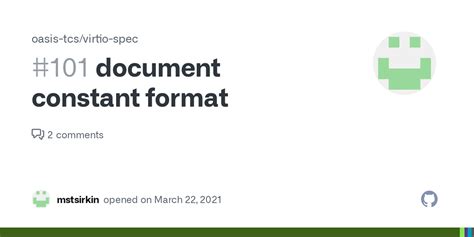 Document Constant Format · Issue 101 · Oasis Tcs Virtio Spec · Github