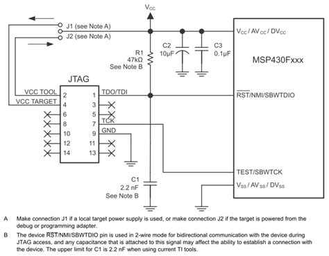 Msp430fr2422 Connect A Jtag With 3 Wires Only Msp Low Power