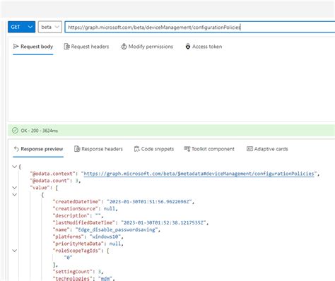 Graph Api Intune Config Policies Microsoft Qanda