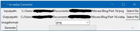 Python PNG To Webp Offline Batch Converter DefVar