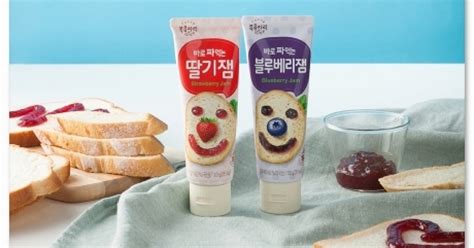 복음자리 튜브형 바로 짜먹는 잼 출시 딸기·블루베리 2종