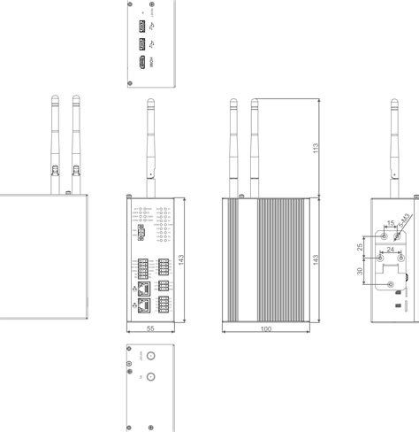 Raspberry Pi Cm5 Based Industrial Computer Makerfabs