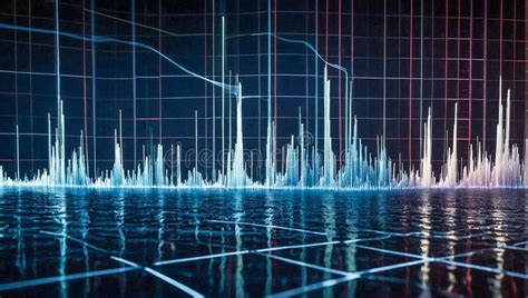 Sound Waves And Noise Equalizer Visualization Ai Generated Digital Art