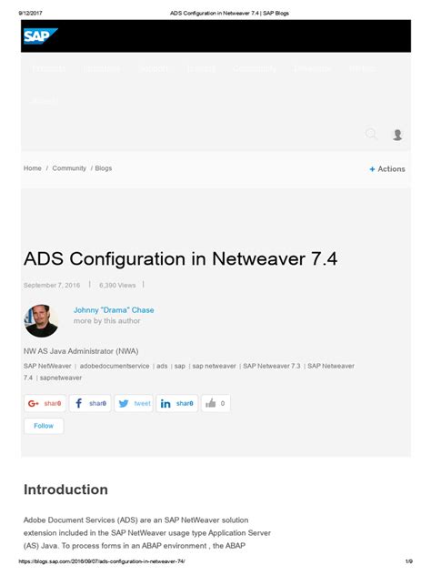 Ads Configuration In Netweaver 7 Download Free Pdf World Wide Web Internet And Web