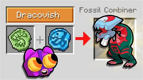 I Crafted A Hybrid Fossil Pokemon Minecraft Pixelmon Youtube