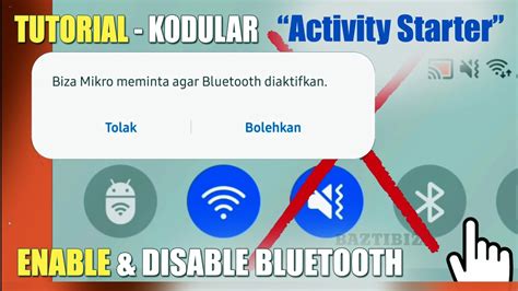 Tutorial Request Enable And Disable Bluetooth Dengan Activity Starter Kodularapp Inventor