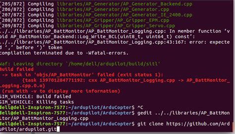 Compilation Error While Installing · Issue 17871 · Ardupilotardupilot