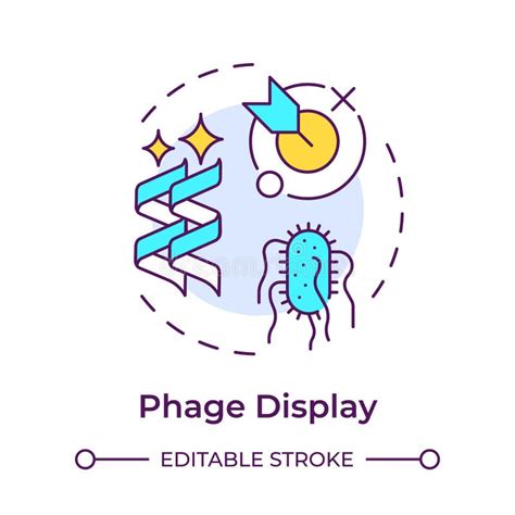 Phage Display Multi Color Concept Icon Stock Illustration Illustration Of Drawing Antibody