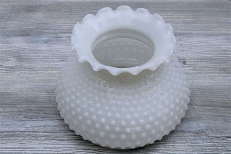 Vintage Hobnail Milk Glass Lamp Shade Replacement Lampshade For