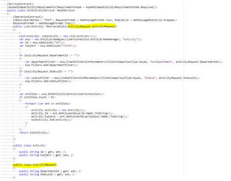 Create Configuration Service With Class Object As Parameter Community Creatio