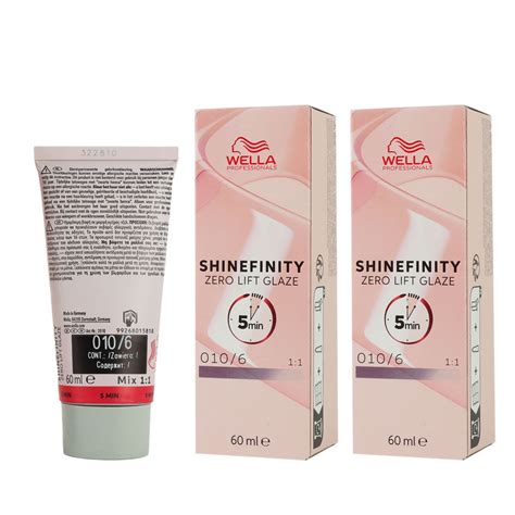 Wella Shinefinity Glaze Cool 2 X 60 Ml 0106 Lavender Flash Set