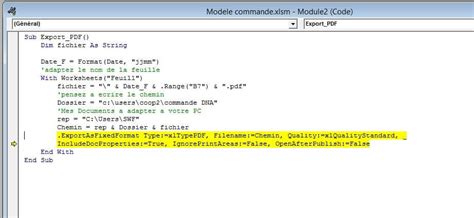 Macro enregistrer en PDF Résolu