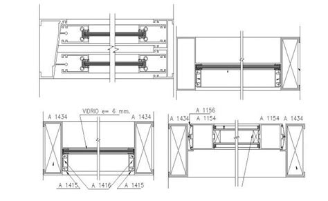 Autocad Drawing Of Window Detail Autocad Cad Drawing Window Detail