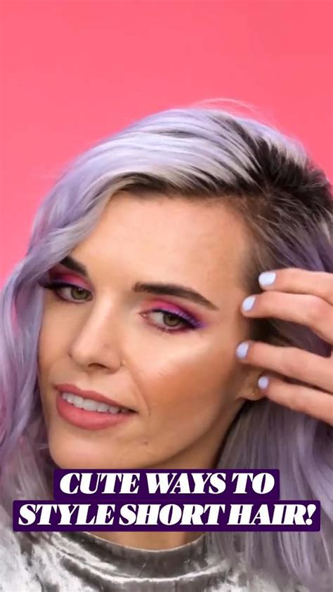 Cute Ways To Style Short Hair Short Hair Tutorial Short Hair Styles