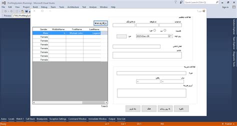 ارتباط با دیتابیس با عملیات پایه CRUD در سیستم پروفایل در VB NET با کد منبع و دیتابیس MS SQL LocalDB