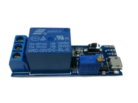 V V Delay Relay Timer Module Trigger Delay Switch Micro USB Power Adjustable Relay Module