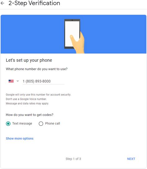 Enabling Google S 2 Step Verification Messaging Collaboration Service