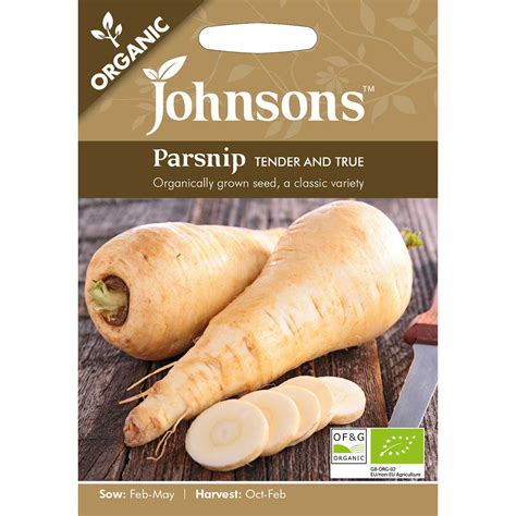 Johnsons Organic Tender And True Parsnip Seeds
