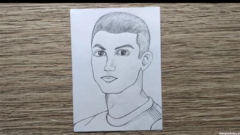 18 عکس نقاشی رونالدو آسان و جذاب برای علاقمندان به هنر