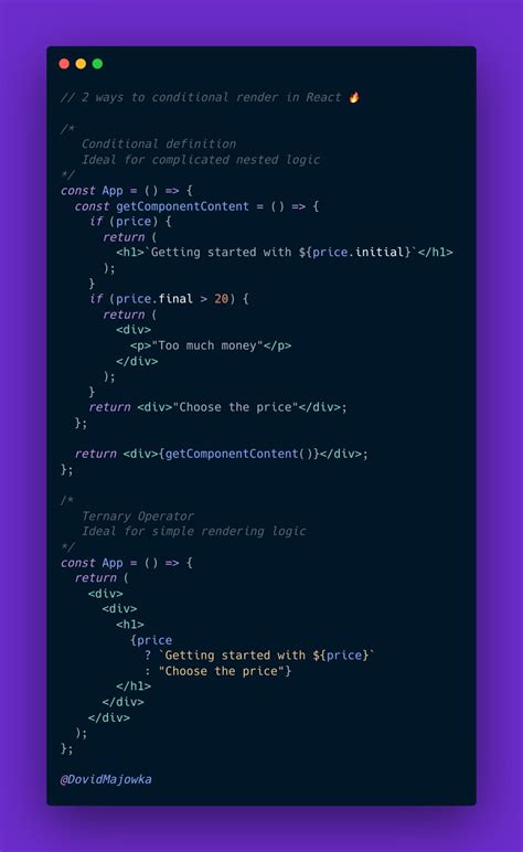 Dovid Majowka On Linkedin React Softwareengineering Javascript Devtip 12 Comments