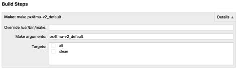In Qtcreator Px Fmu V Default Option Not Available Discussion Forum For PX Pixhawk