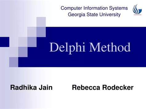 Ppt Delphi Method Powerpoint Presentation Free Download Id4011591