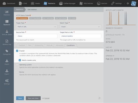 redirect conditions useragent plugin october cms
