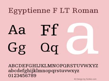 Egyptienne F Font