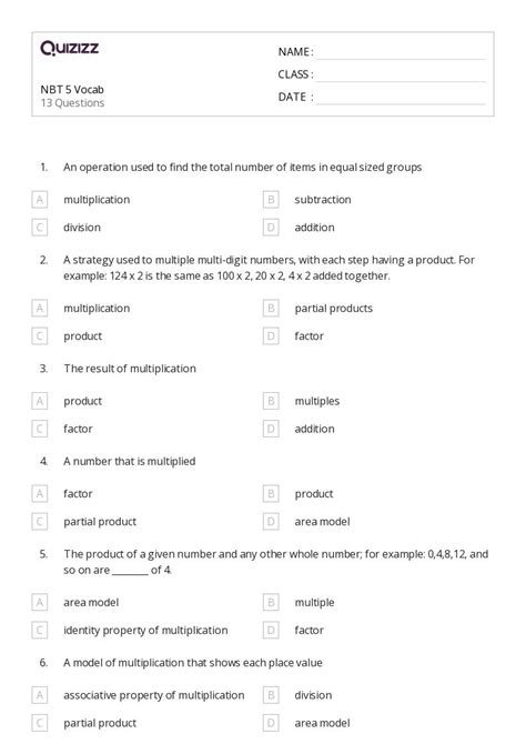 50 Associative Property Of Multiplication Worksheets For 4th Grade On