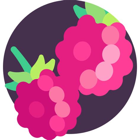Raspberry Detailed Flat Circular Flat Icon