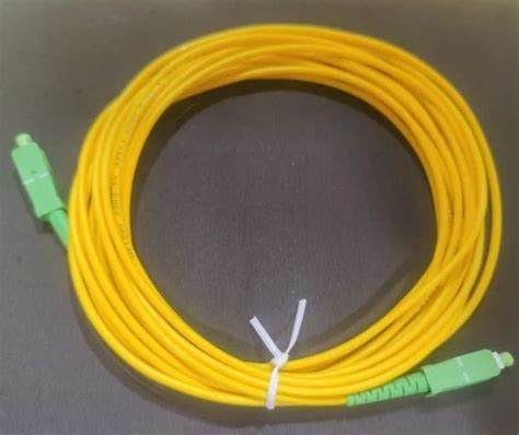 Patch Cord With Meter Yellow Colour Cat Armoured PVC At Piece In Fatehabad