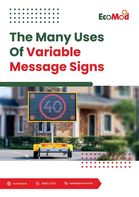 The Many Uses Of Variable Message Signs EcoMod
