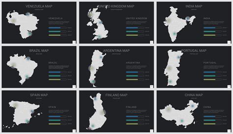 Editable Map Powerpoint Template World Map Powerpoint Fully Etsy
