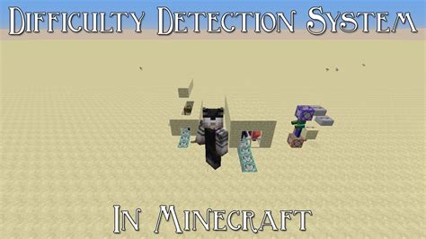 Minecraft Tutorial Difficulty Detection System [command Blocks] Youtube
